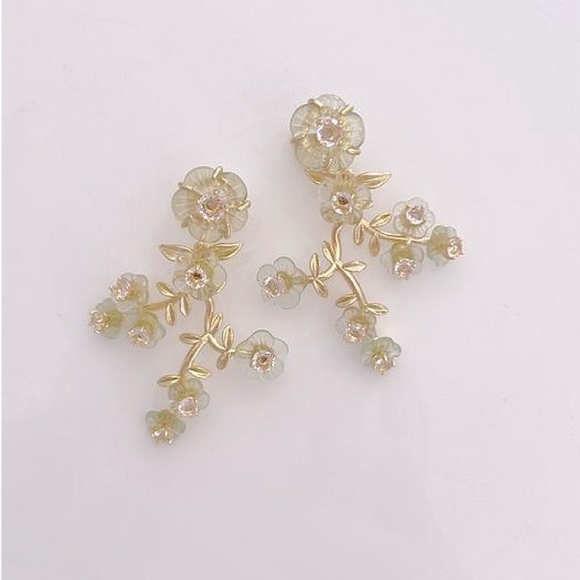 Nicola Bathie | Jewelry | Nicola Bathie Chinoiserie Vine Earrings With ...